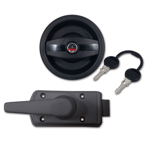 SERRURE COMPLETE DROITE EUROPA NOIRE - ZADI